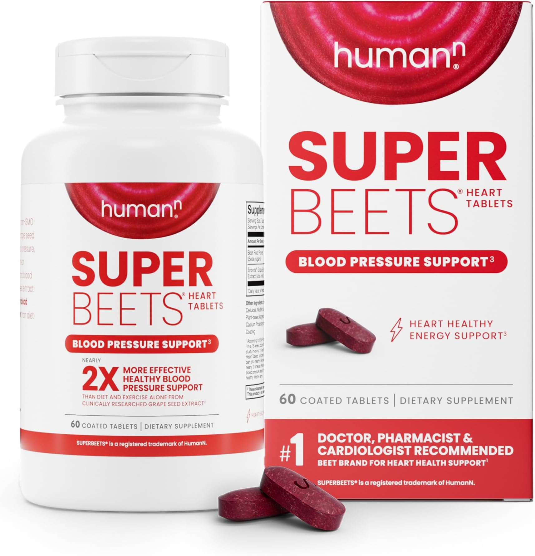 Amazon.com: humanN SuperBeets Beet Root Capsules Quick Release 1000mg ...