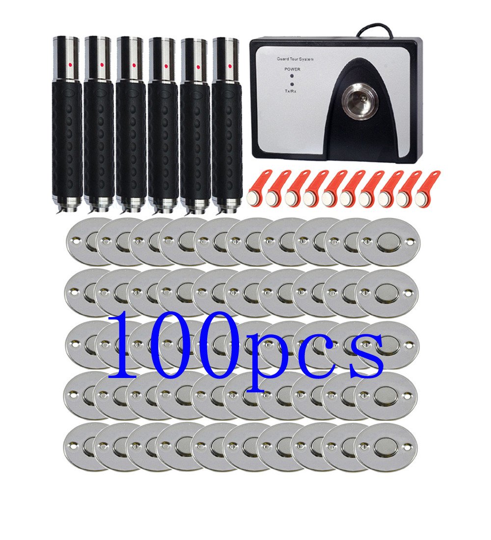 Buy 6 Guard Tour Patrol Wand with 1 Downloader Station & 50pcs ...