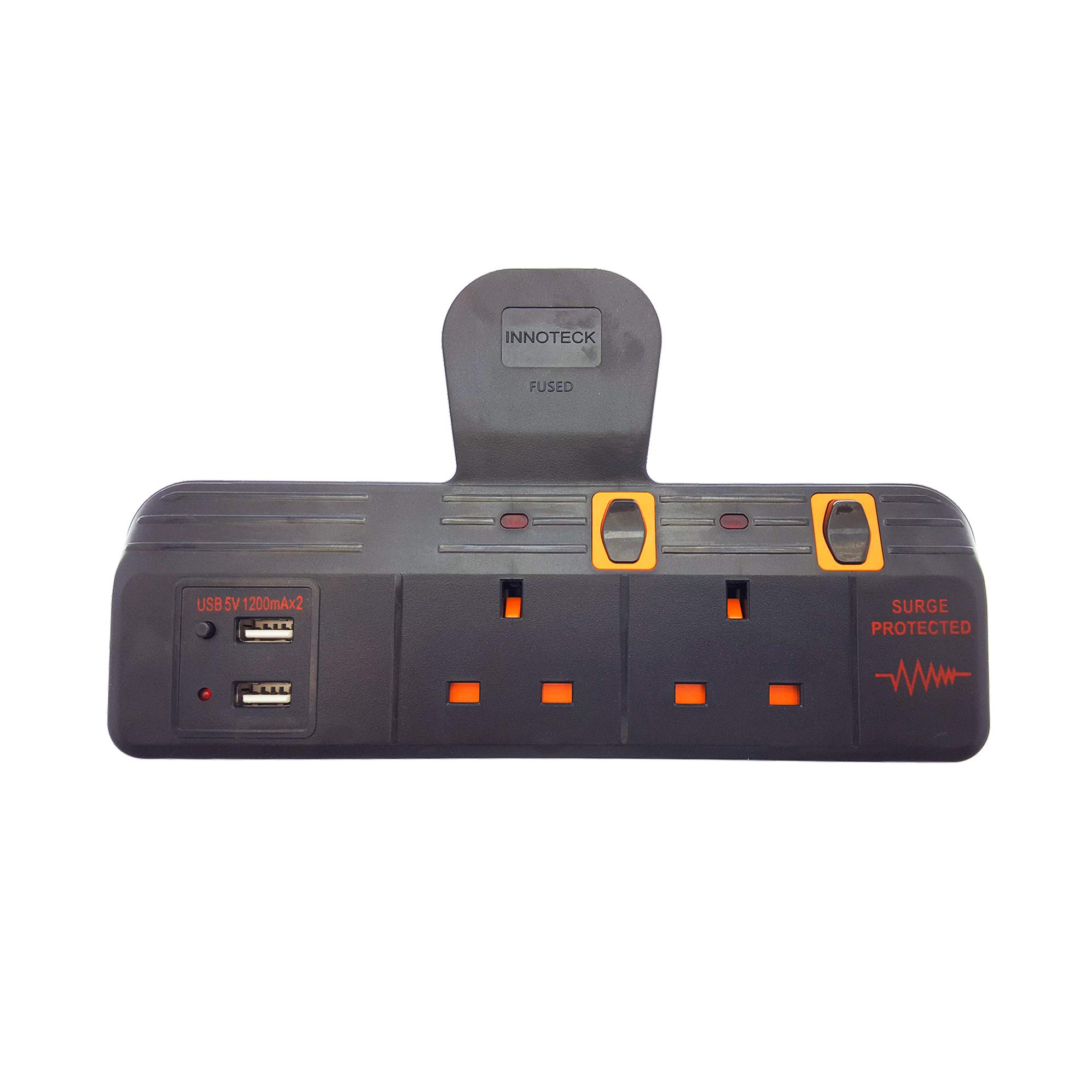 Buy Innoteck 2Way Individual Switched Wall Socket Adaptor Neon ...