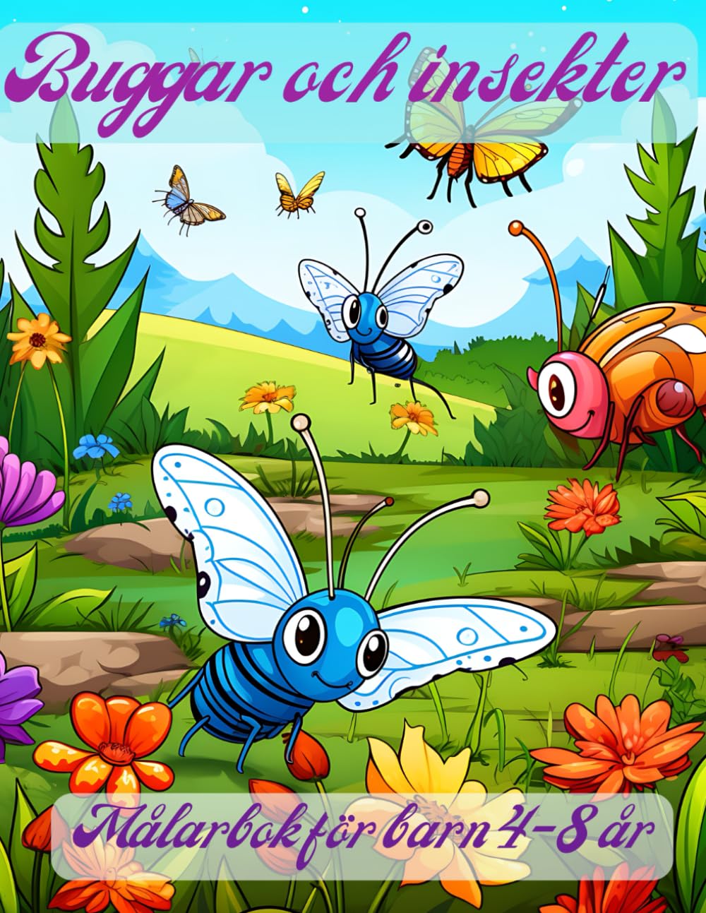 Buy Buggar och insekter Målarbok för barn 4-8 år: 50 unika och enkla ...