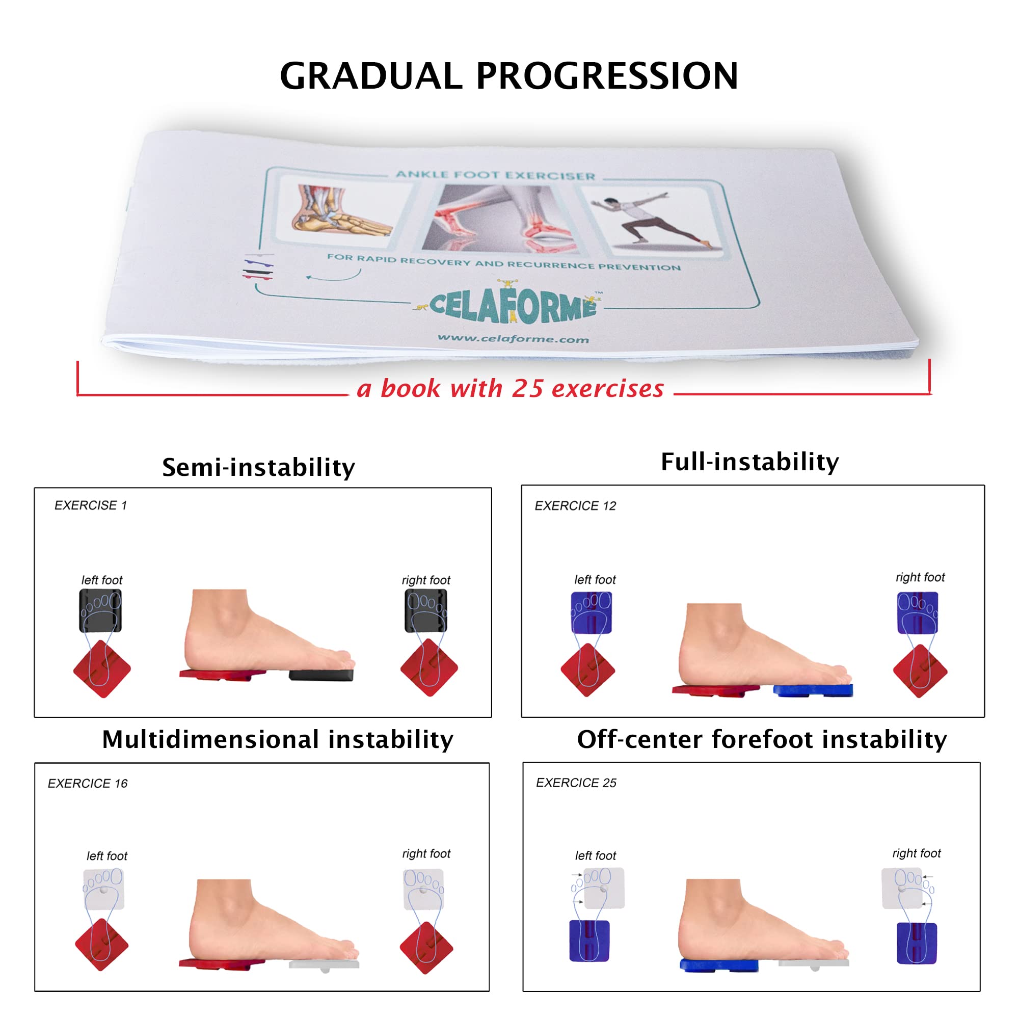 Snapklik.com : Ankle Foot Exerciser 4 Single Leg Balance Boards For ...