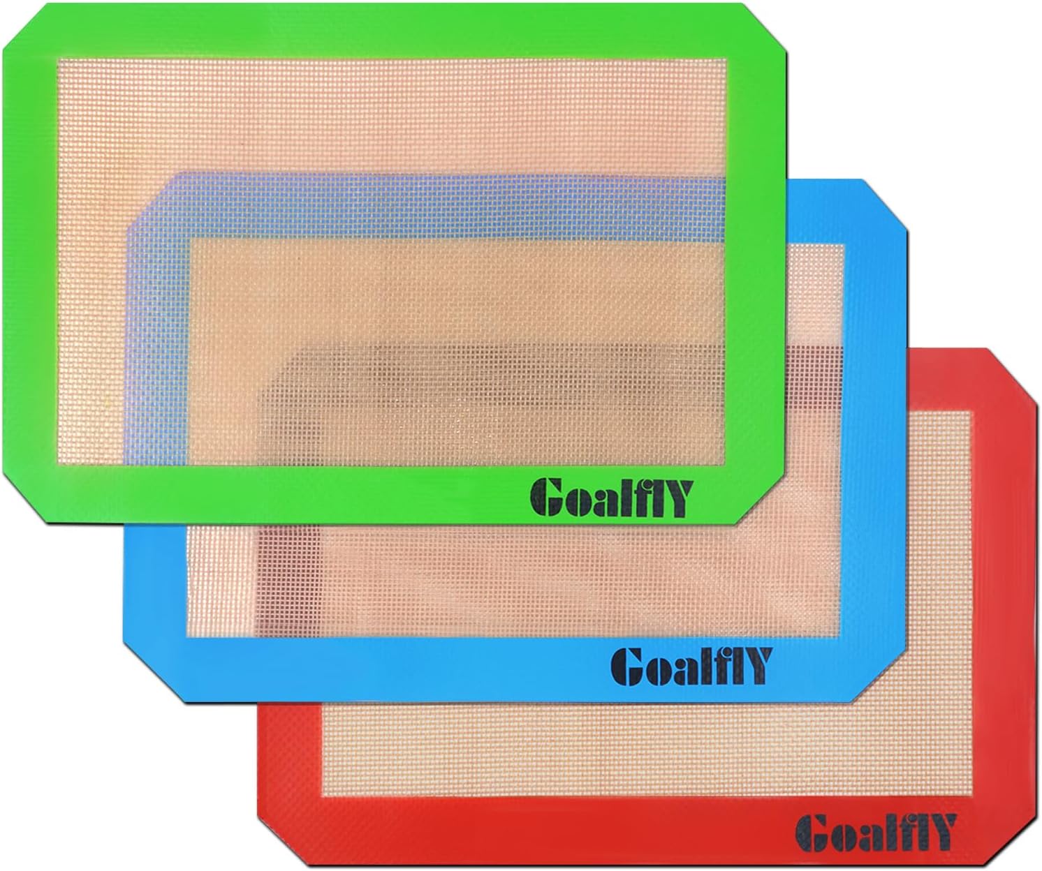 Silicone Baking Mat, Sopito 2pcs Non Stick Baking Mat 16.5"x11 ...