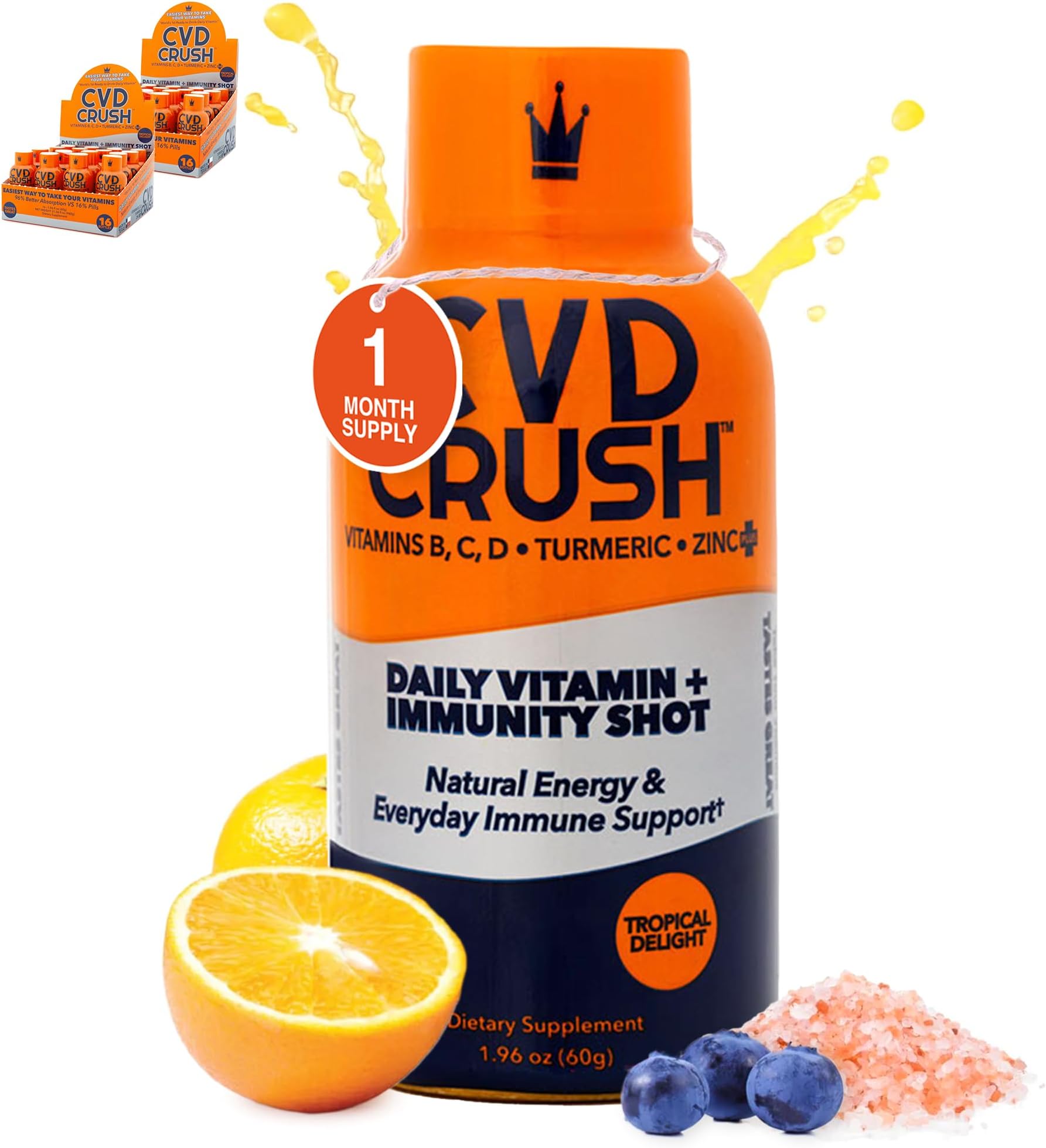 Amazon.com: CVD Crush Liquid Multivitamin | Sugar Free | Ready to Drink ...
