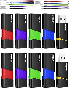 Amazon.com: AreTop 16GB Flash Drives 10 Pack Thumb Drives Slide ...