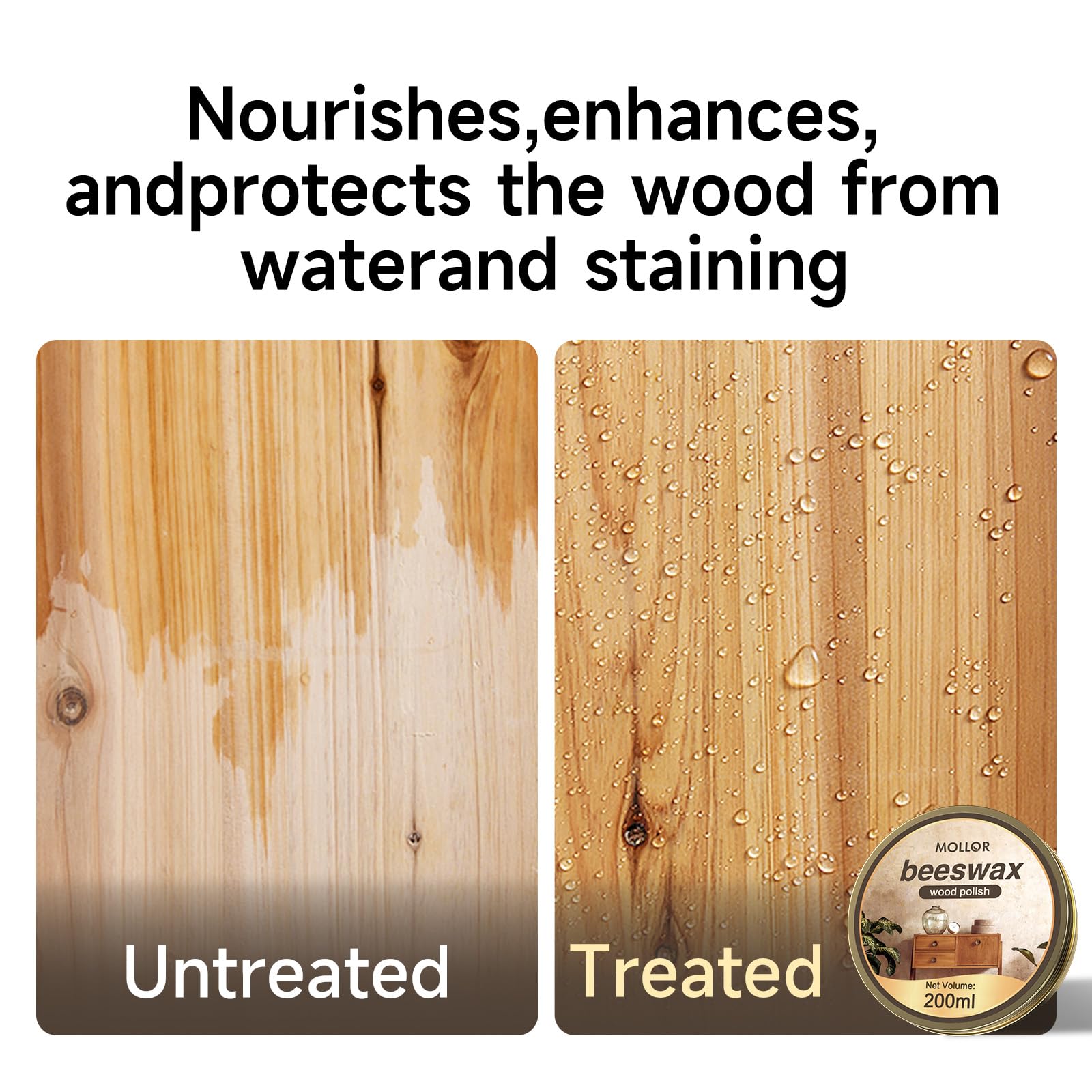 Snapklik.com : Mollor Beeswax Furniture Polish, Cabinet And Table ...