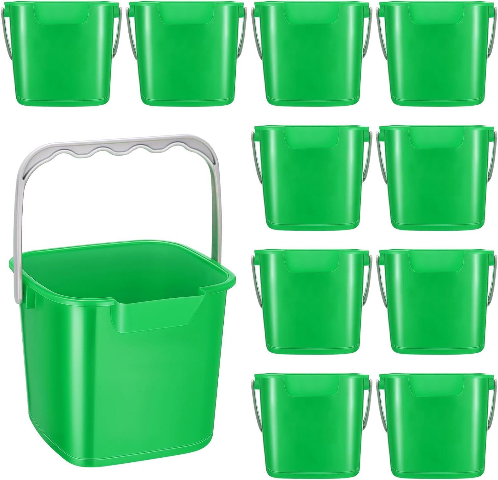 Amazon.com: Tioncy 6 Pcs Cleaning Buckets Bulk 3 Quart Small Round ...