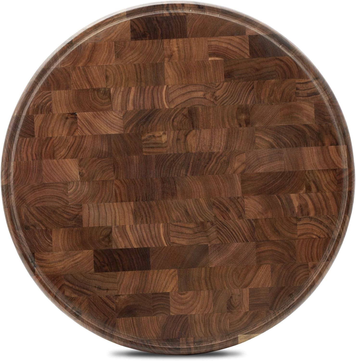 Amazon.com: MAGIGO 18 Inches Round Walnut Wood Butcher Block Cutting ...