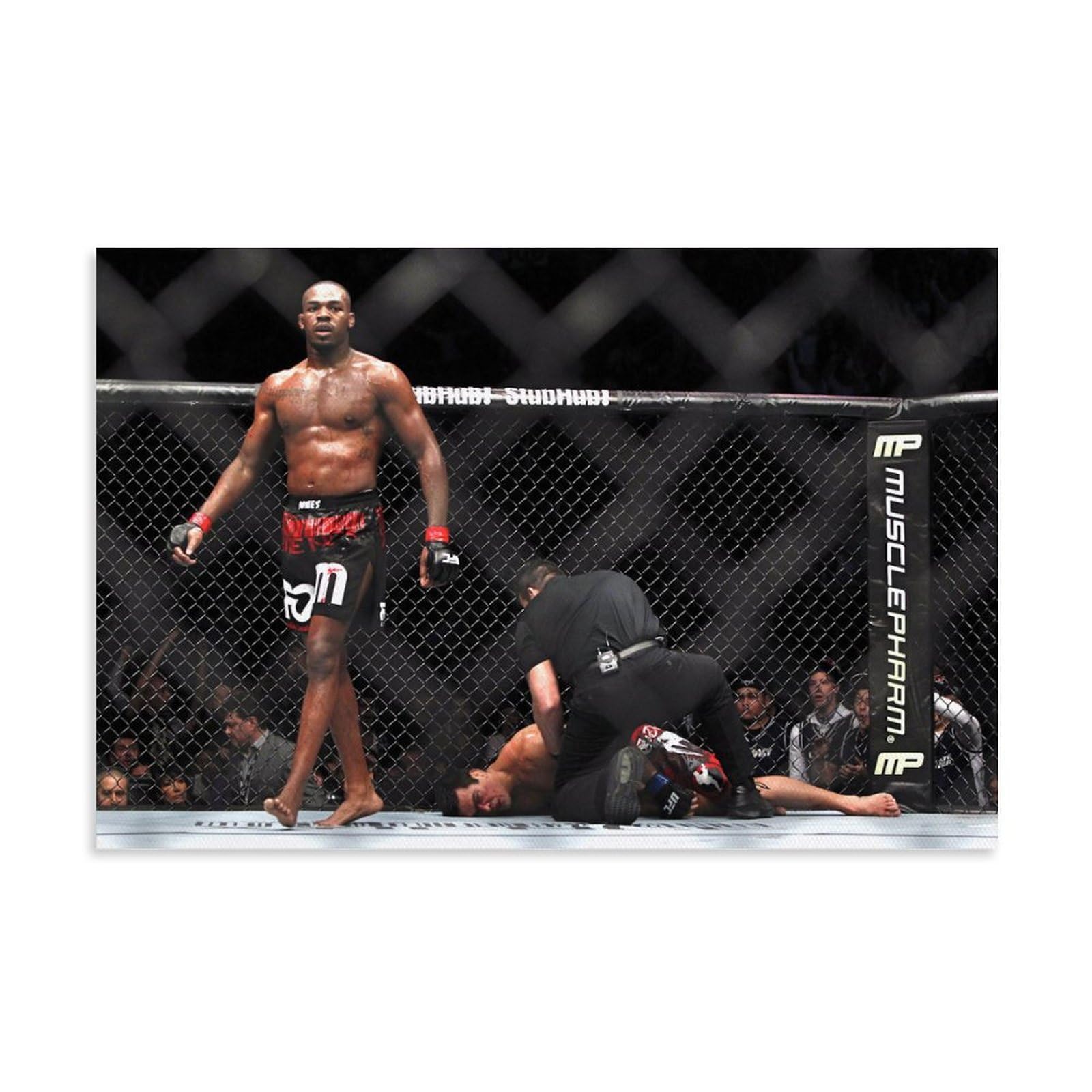 Amazon.com: ORtte Jon Jones Defeat The Opponent Poster Artworks Canvas ...