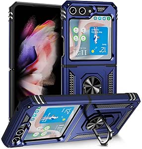 Amazon.com: Dzxouui for Samsung-Z-Flip5-Case: Military Grade Shockproof Cover Full Body ...