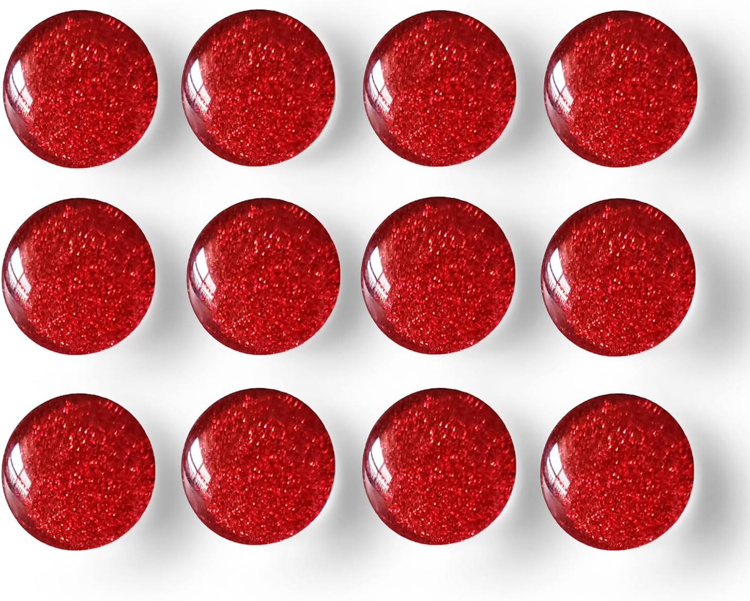 Amazon.com: Refrigerator Magnets for Adults 12 Pcs Glitter Glass Fridge ...