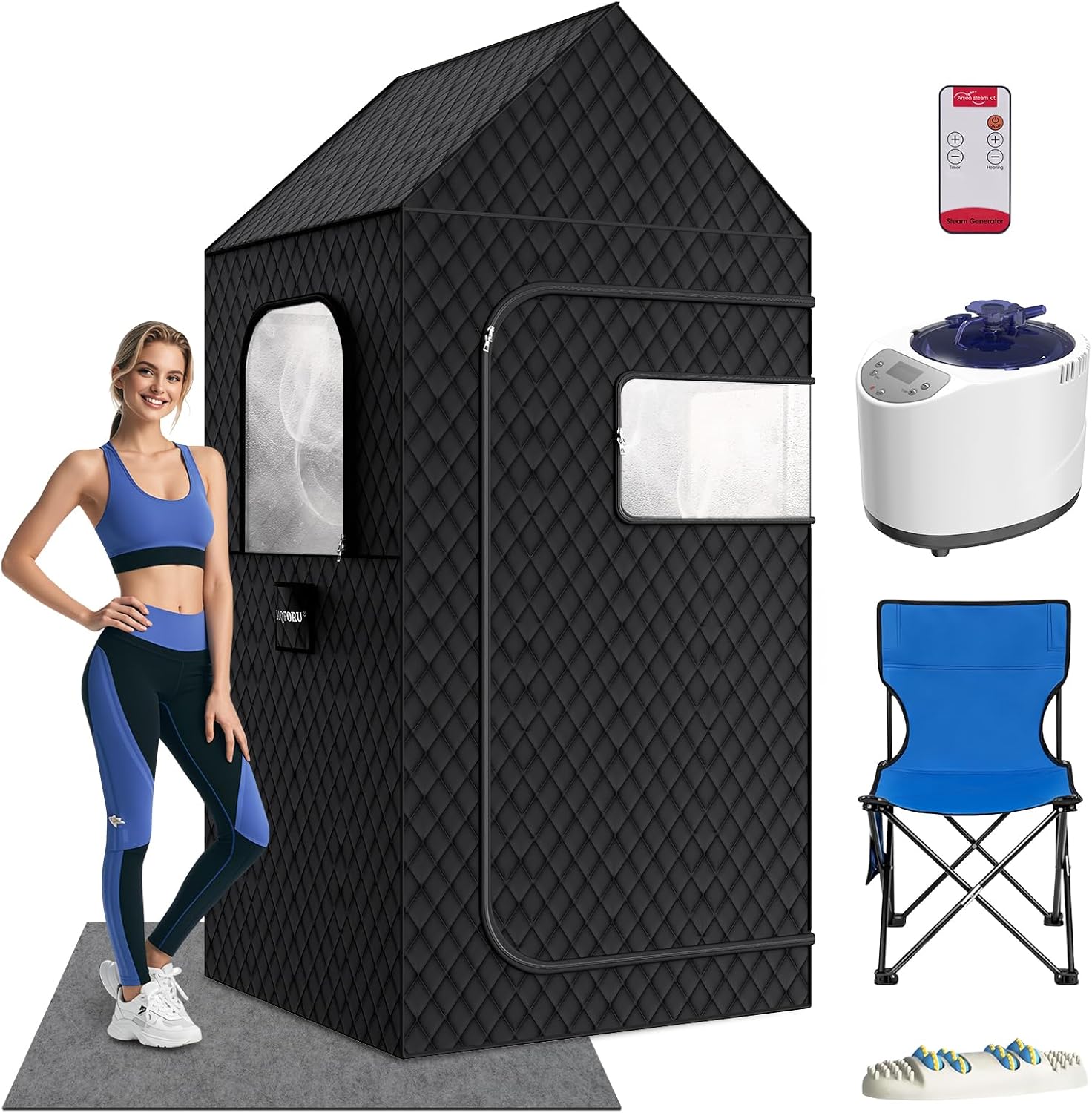 Amazon.com : Portable Sauna Box, XL Portable Steam Sauna for Home with ...