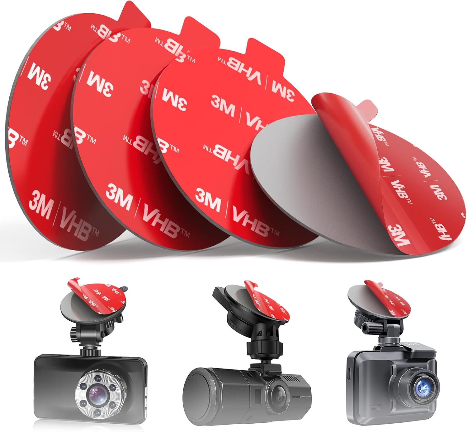 Amazon.com: volport Sticky Adhesive Pad Replacement for Dash Cam ...