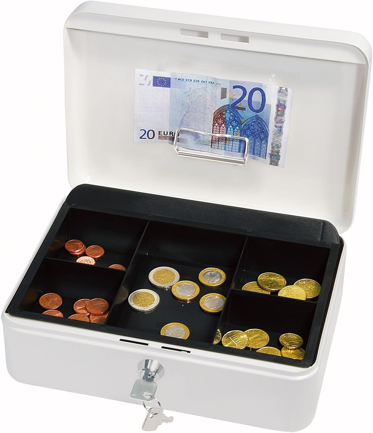 Amazon.com : Wedo 145 300H Cash Box in White Size 3-25.0 x 18.0 x 9.0 ...