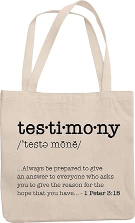 Amazon.com: Testimony Definition From The Book Of Peter. Religious ...