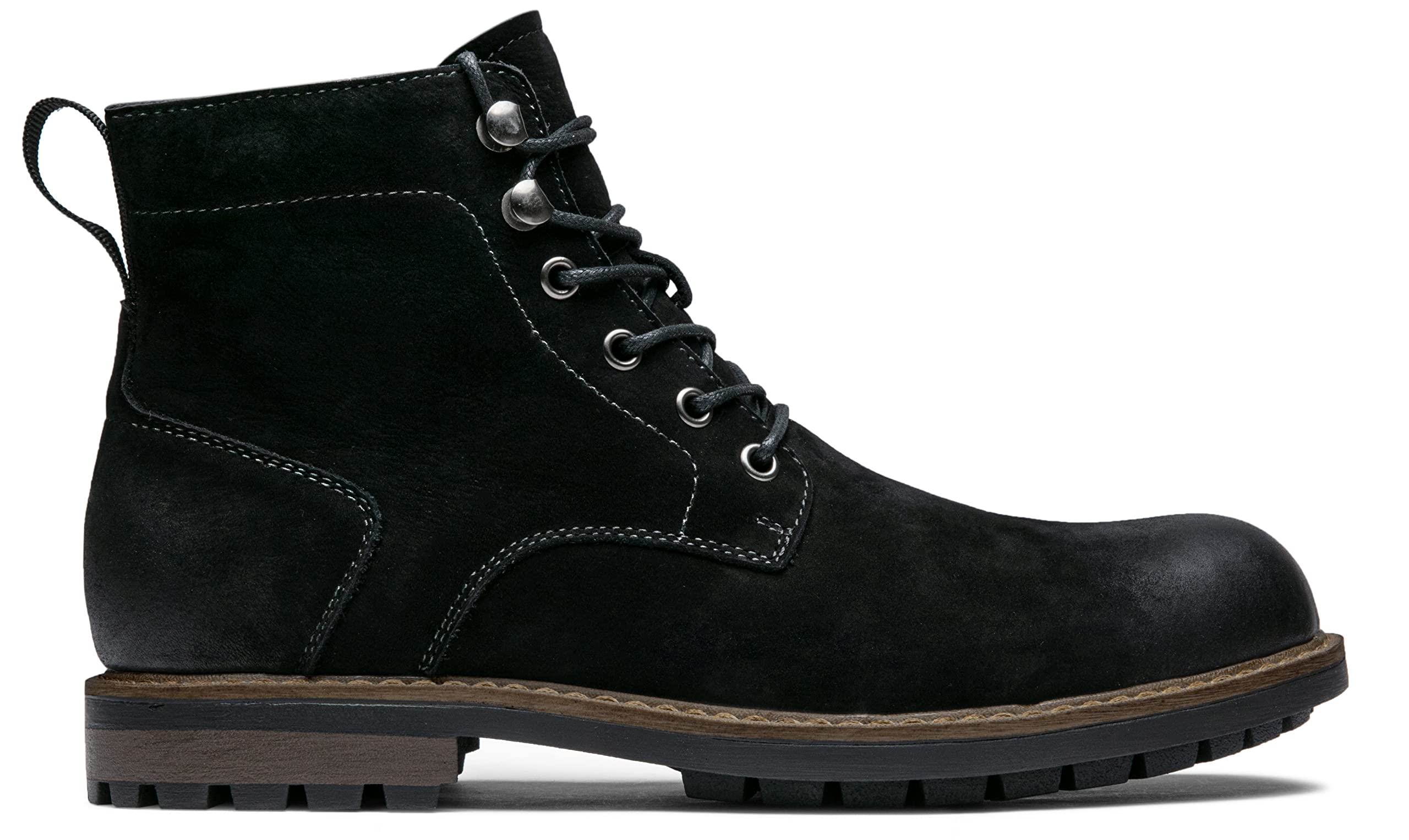 Snapklik.com : Mens Boots Leather Motorcycle Casual Boots For Men ...