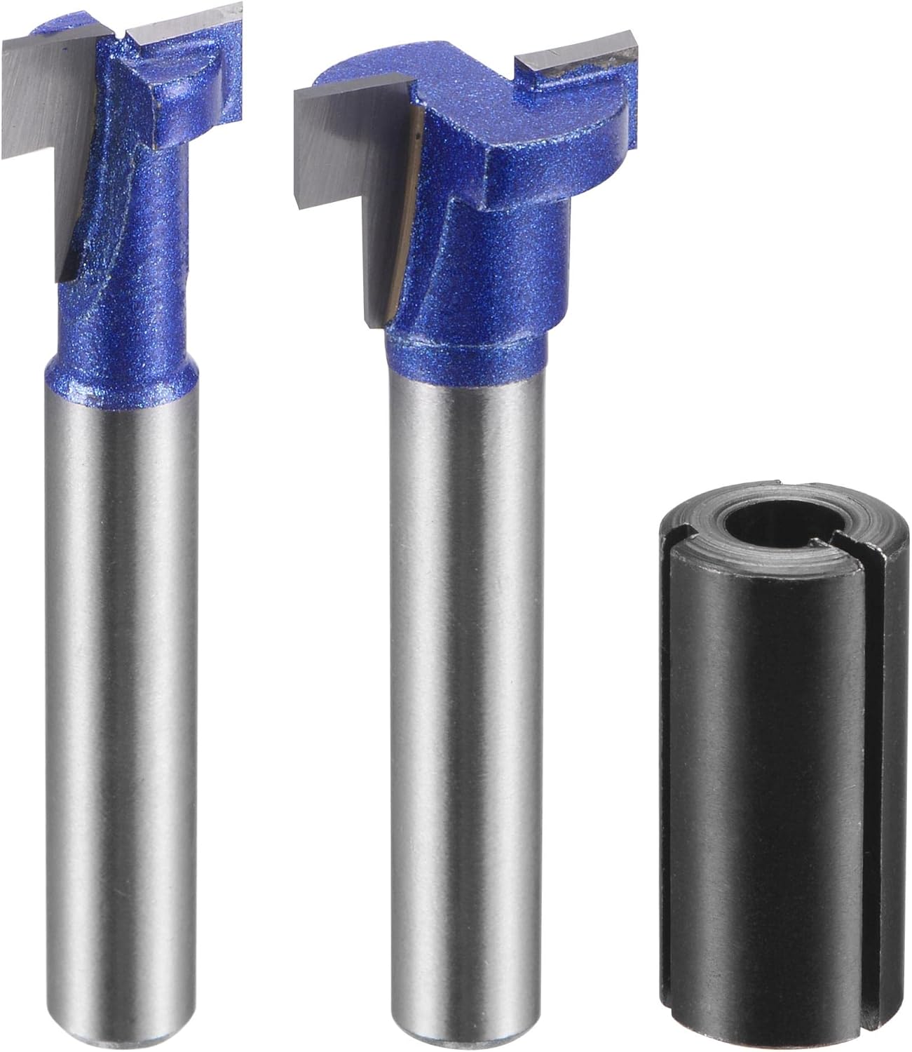 uxcell 7/16" 5/8" Diameter Keyhole Router Bit Set 1/4" Shank with 1/2 ...