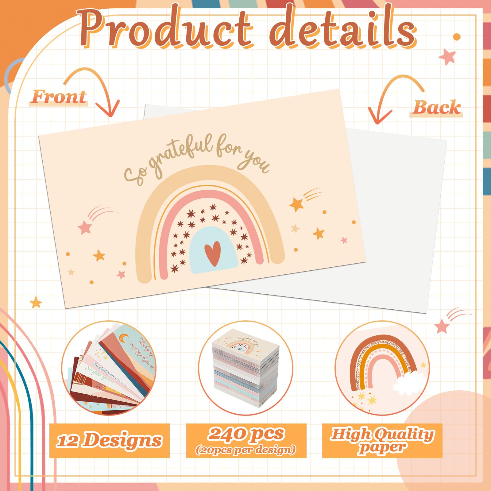 Snapklik.com : Yeaqee 240 Pcs Employee Appreciation Kudos Cards Funny ...