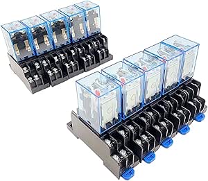 Amazon.com: BLEMO 10 PCS,8/11/14Pin,with Base,DPDT,Miniature Coil Generalelectromagnetic ...