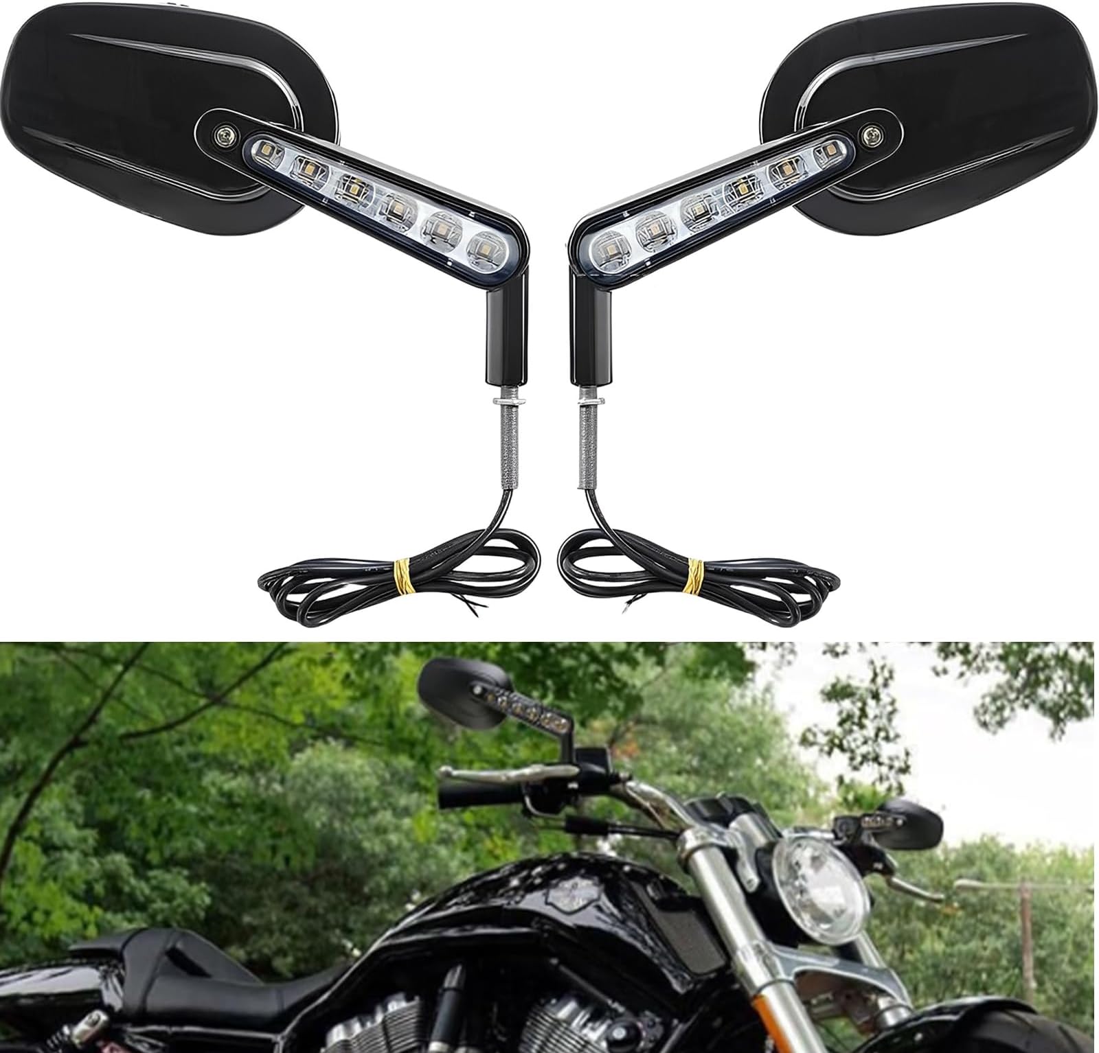 Amazon.com: VPZMT Fits for Harley VROD V-Rod VRSCF Muscle Rear View ...
