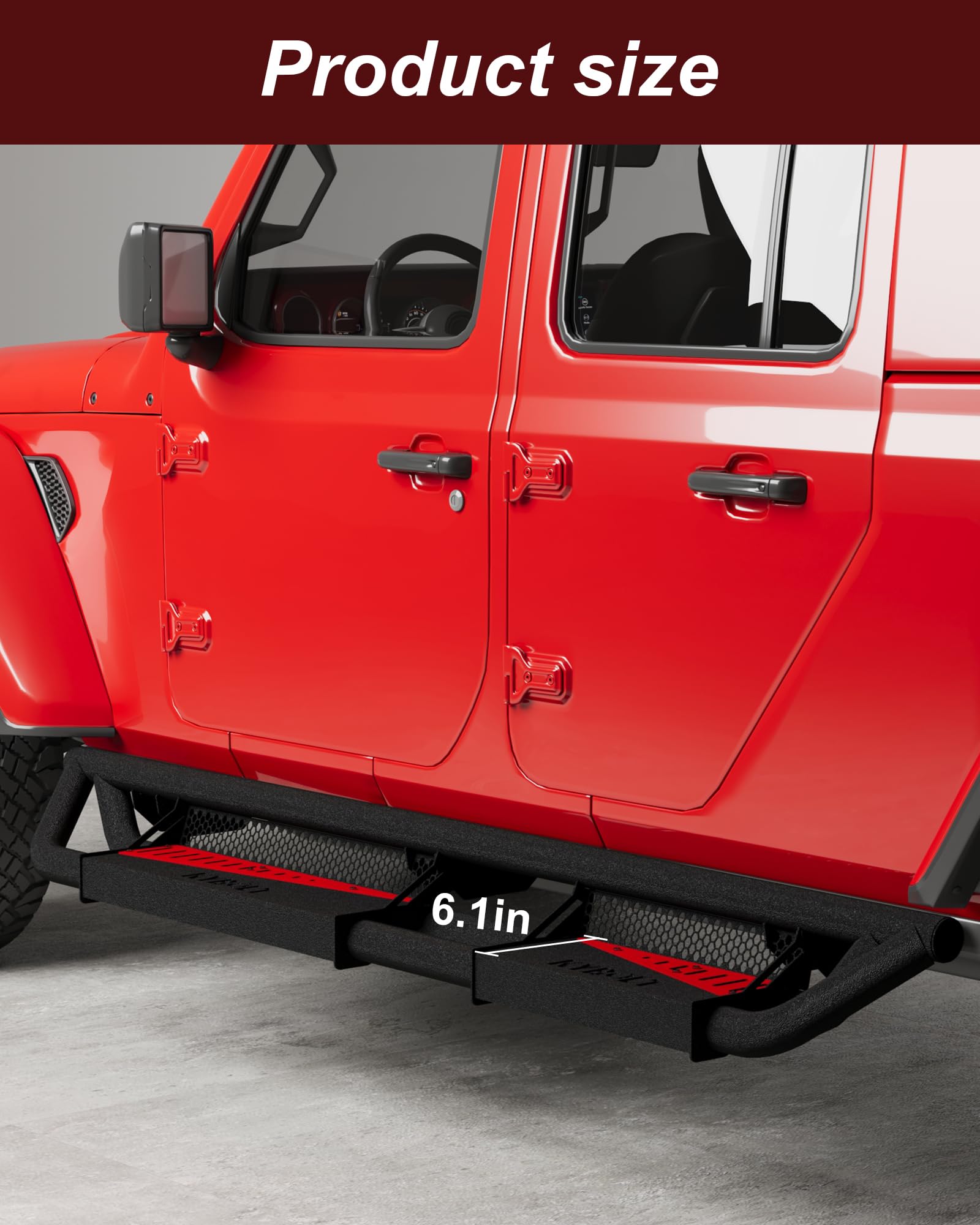 Snapklik.com : Kybolt Running Boards For 2020-2024 Jeep Gladiator JT 4 ...