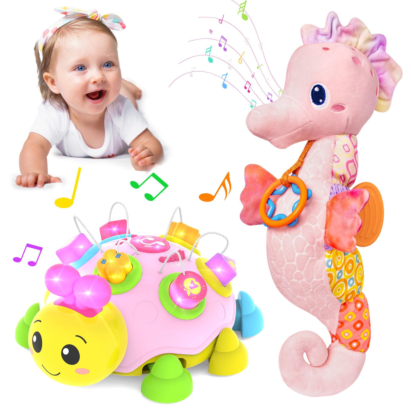 Amazon.com: Baby Toys 6-12 Months,Musical Ladybug Crawling Toy and ...
