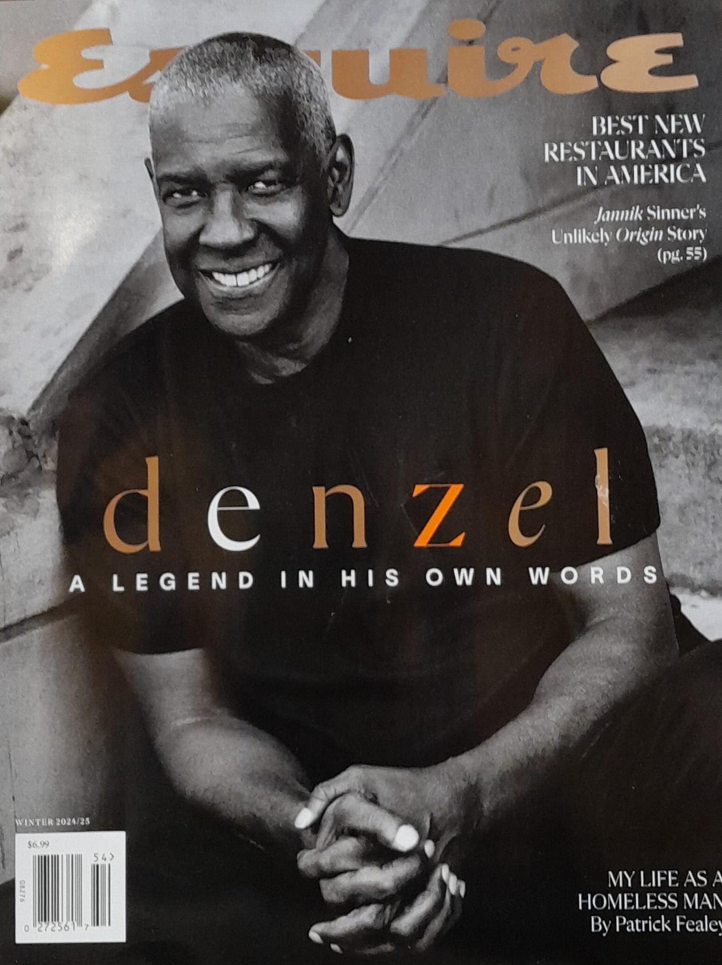 Esquire Magazine Winter 2024 2025 Denzel New Brand Cover: Esquire Ten ...