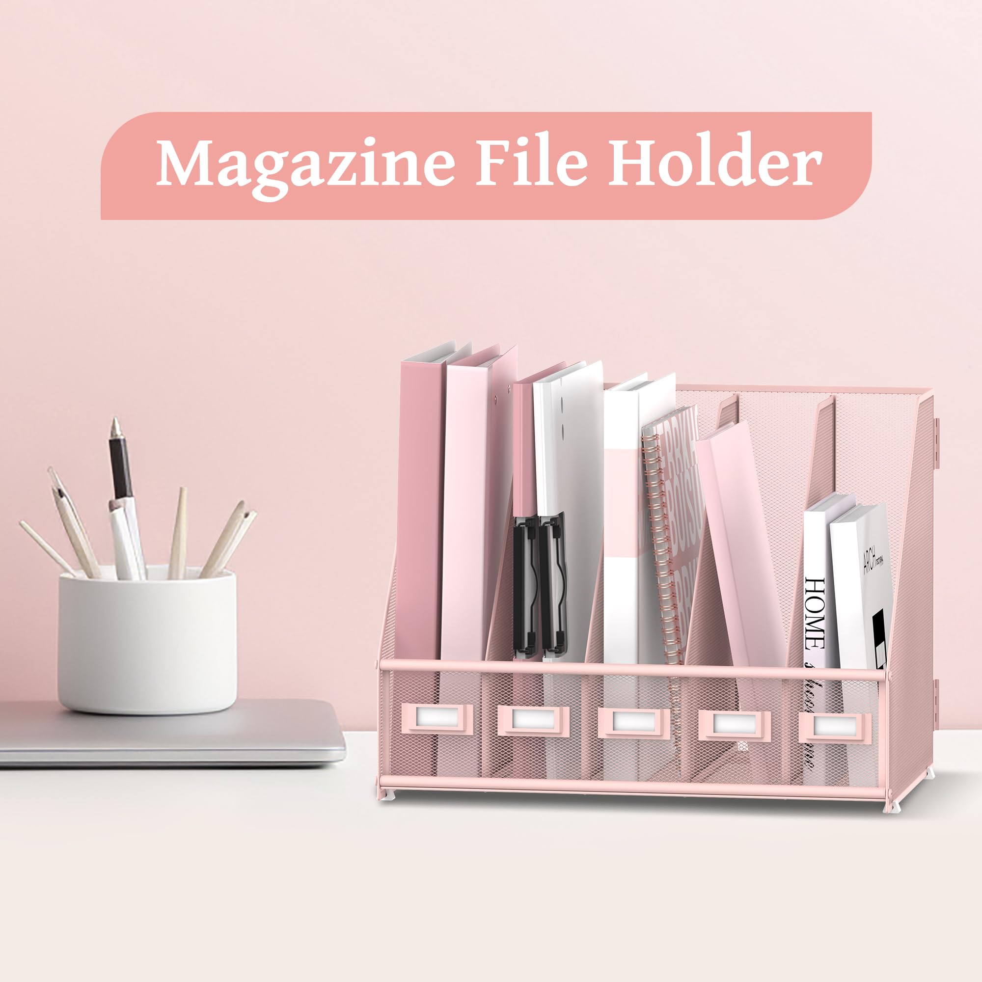 Snapklik.com : SUPEASY Desk Organizers Metal Desk Magazine File Holder