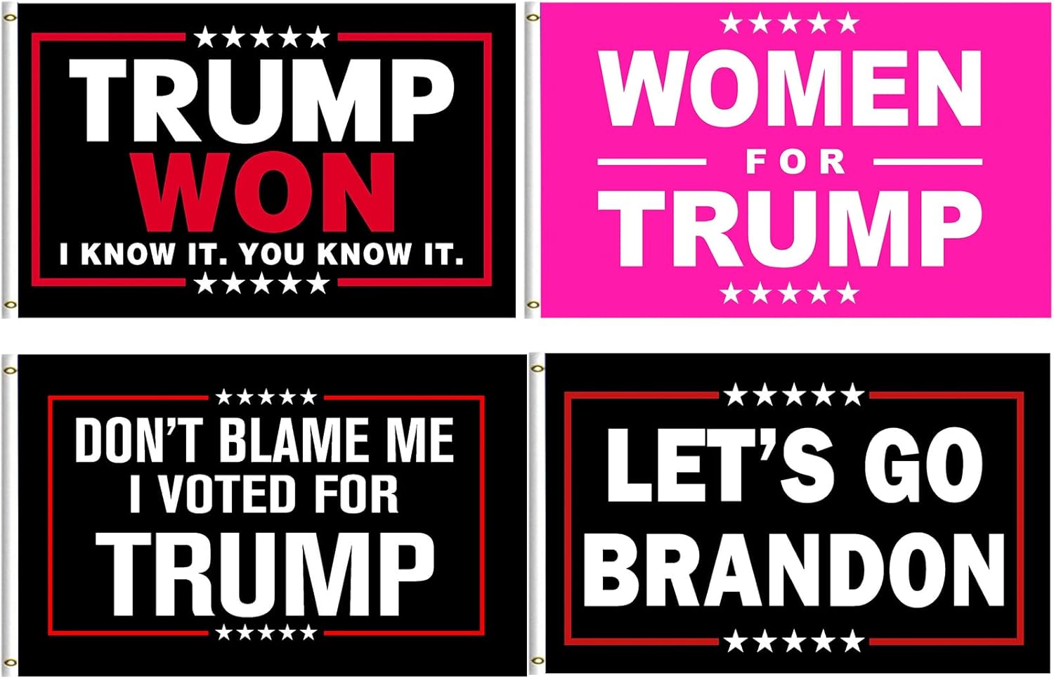 Amazon.com : Donald Trump 2024 Flag 4 PACKS - Take America Back Flag ...