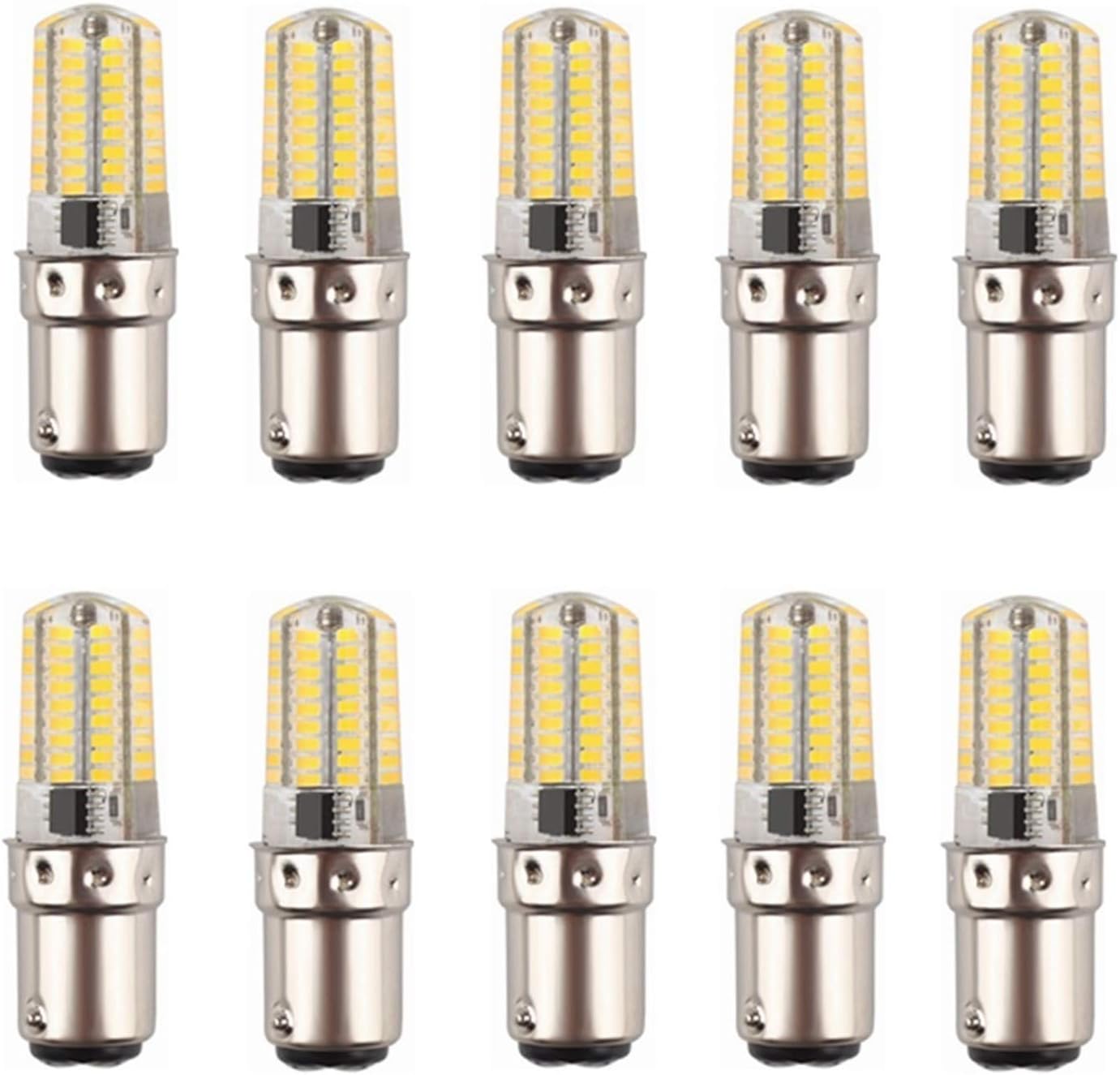 Amazon.com: PONNYC Ba15d LED Bulb Light 72LEDs 3014 Ba15d Warm White ...