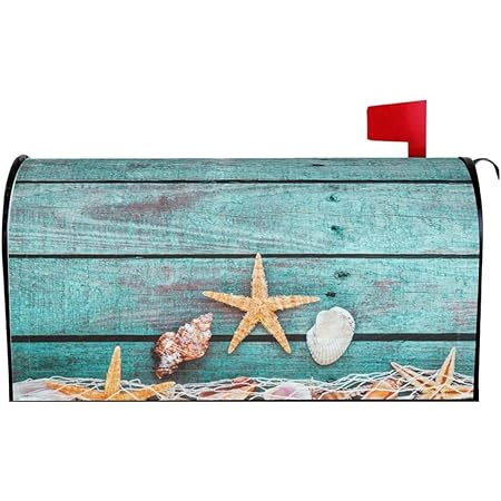 Amazon.com: Beach Nautical Theme Tropical Style Mailbox Cover Shells ...
