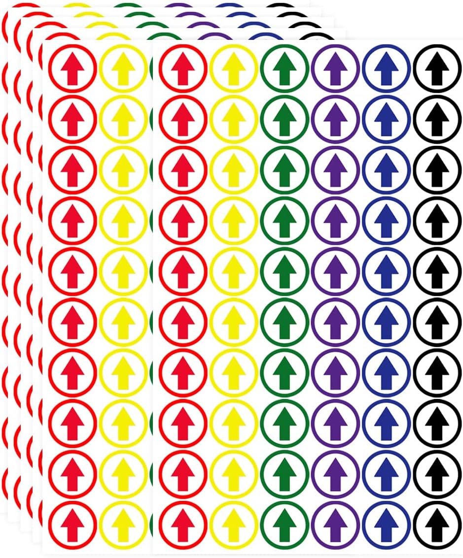 Amazon.com : PATIKIL Small Arrow Sticker Label 1.2x0.4", 300 Pcs ...
