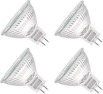 Amazon.com: JZLBBC 4Pc GU5.3 MR16 Halogen Spot Light Bulb 12V 50W MR16 ...