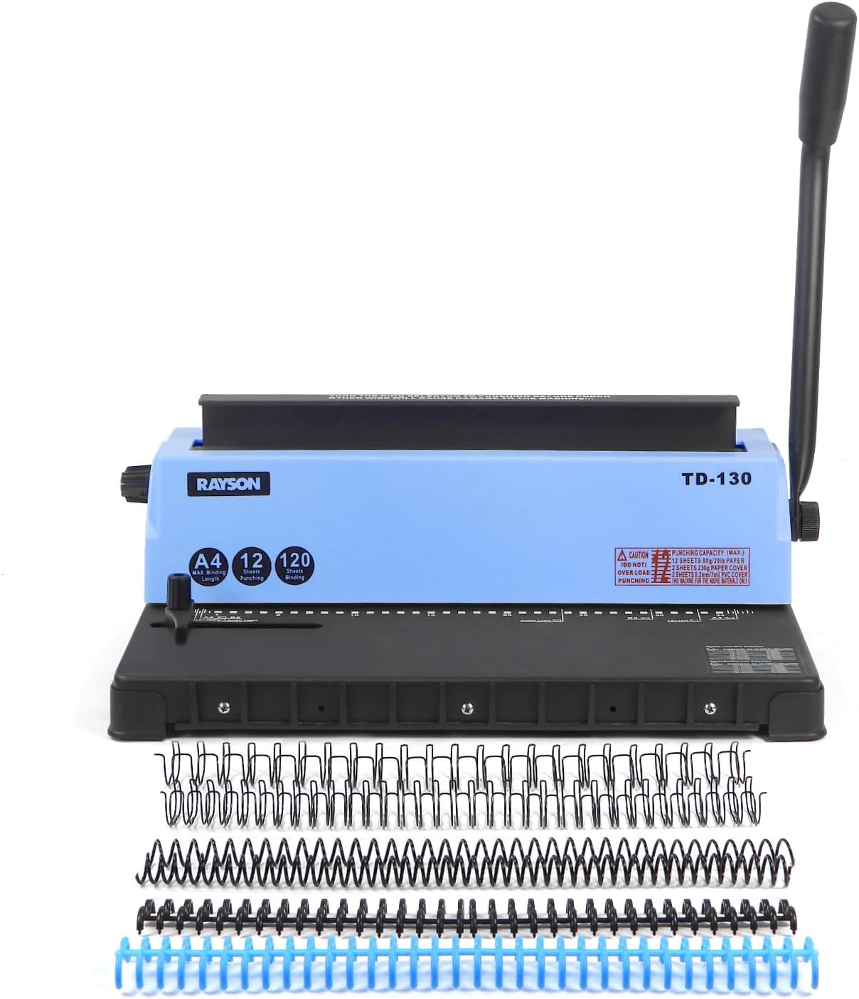 RAYSON Wire Binding Machine, 34-Hole, 120-Sheet Capacity, Metal ...