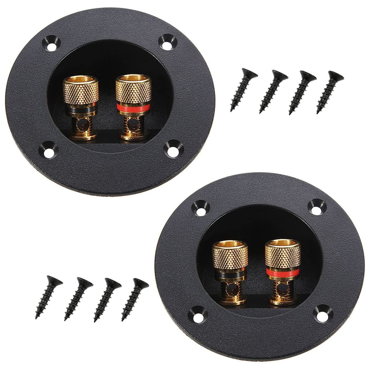 Amazon.com: AYLIFU Loudspeaker Junction Box 4 inch Round 2-Way Speaker ...