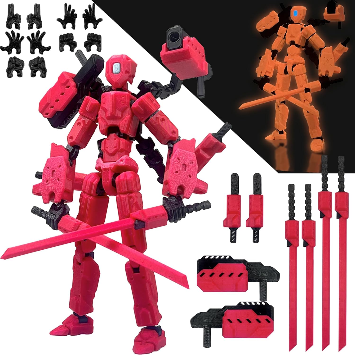 Amazon.com: PkghoKids (Assembly Completed) 8 inch T13 Action Figure Set ...