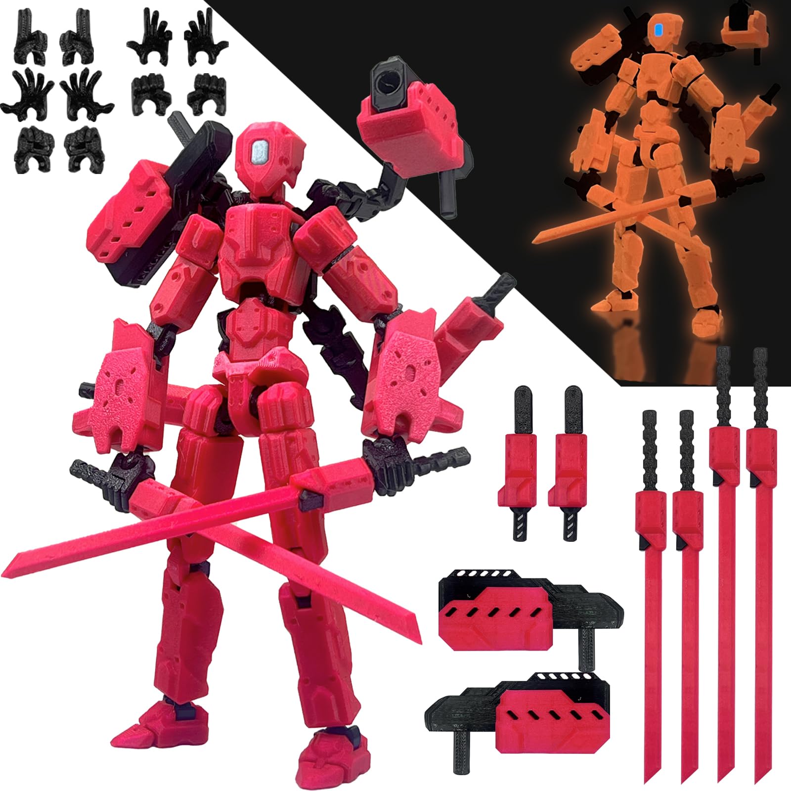 Open Back Skating Outfit T13 Action Figure Set - 8 Inch Multi-Articular ...