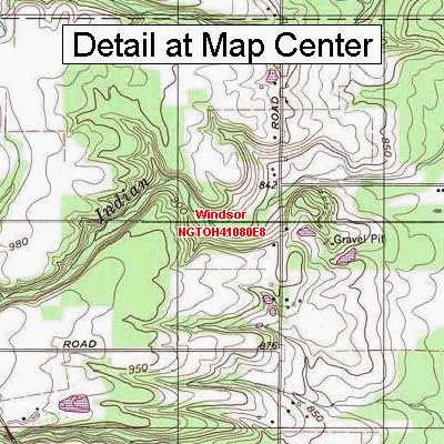 Amazon.com : USGS Topographic Quadrangle Map - Windsor, Ohio (Folded ...