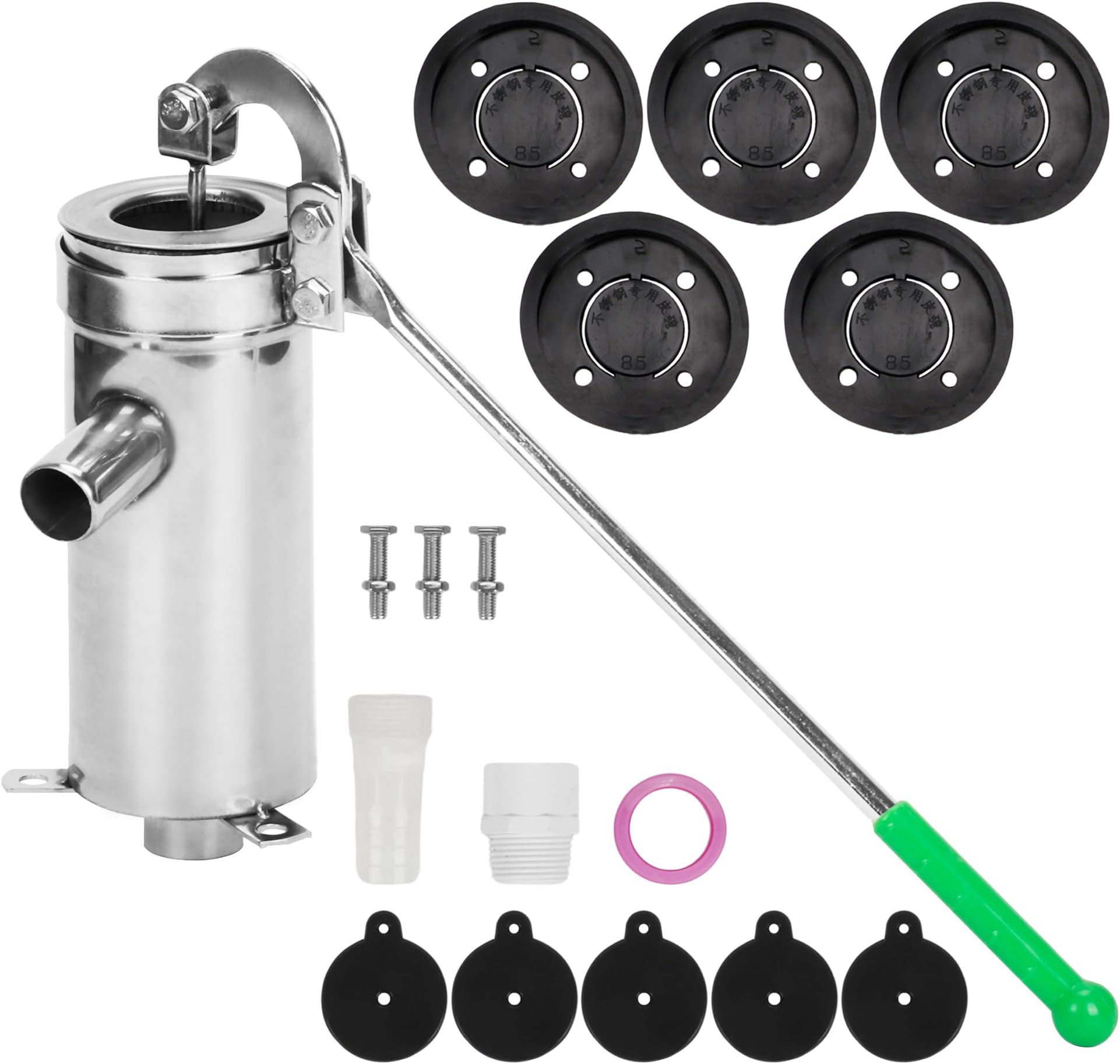 Gtouse Manual Well Pump, Stainless Steel Suction Pump Pitcher for 10m ...