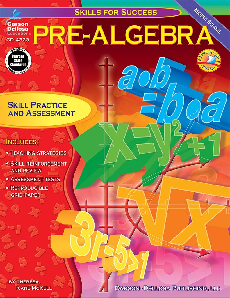 Pre-Algebra: Skill Practice and Assessment for Middle School (Skills ...