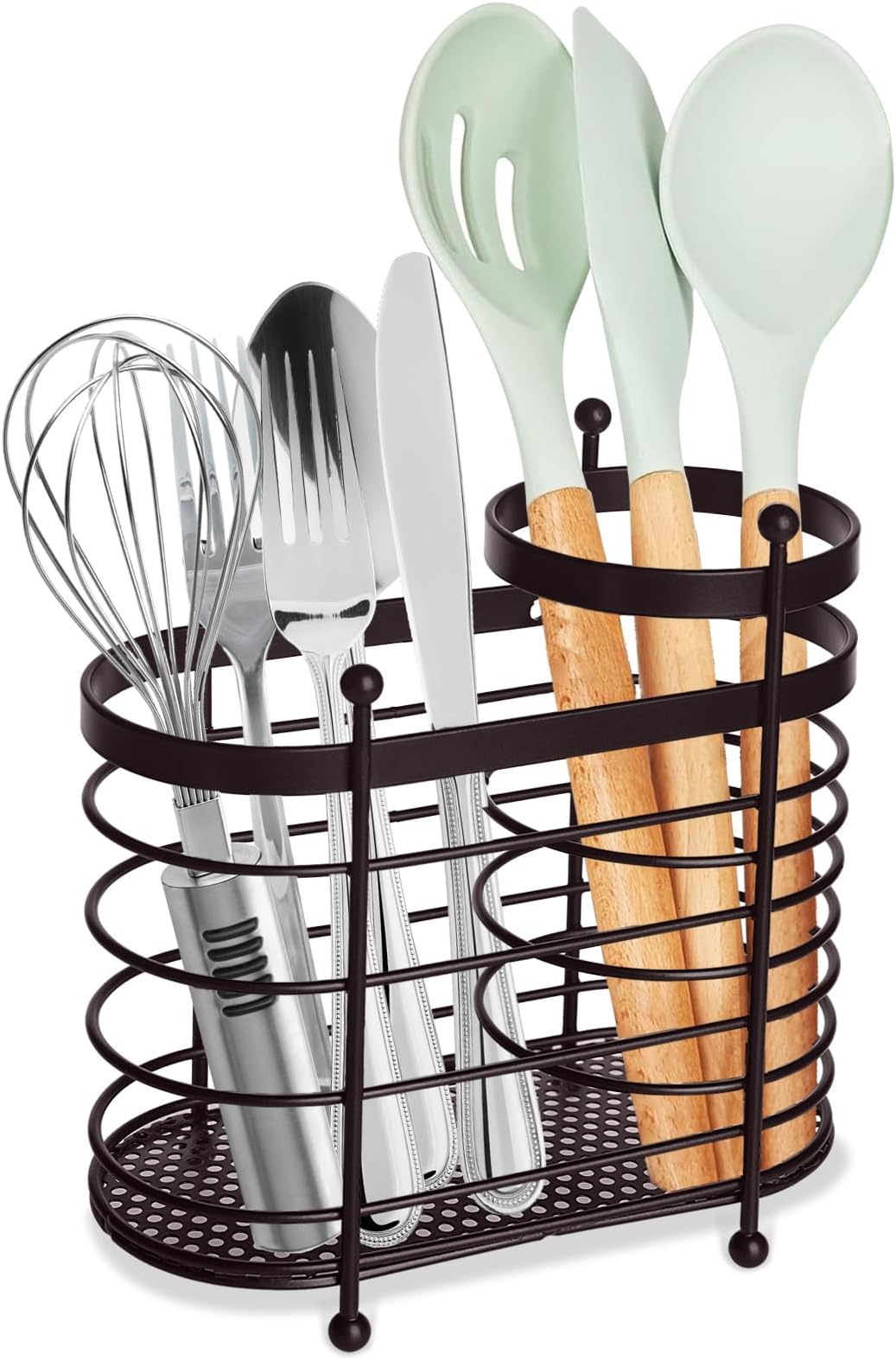 Amazon.com - HMIEPRS Kitchen Utensil Holder, Stainless Steel Cooking ...