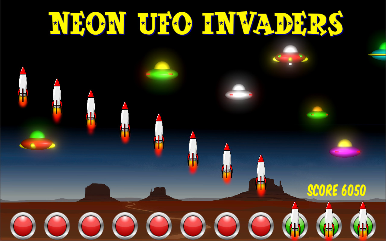 Neon UFO Invaders from Space Pro - App on Amazon Appstore
