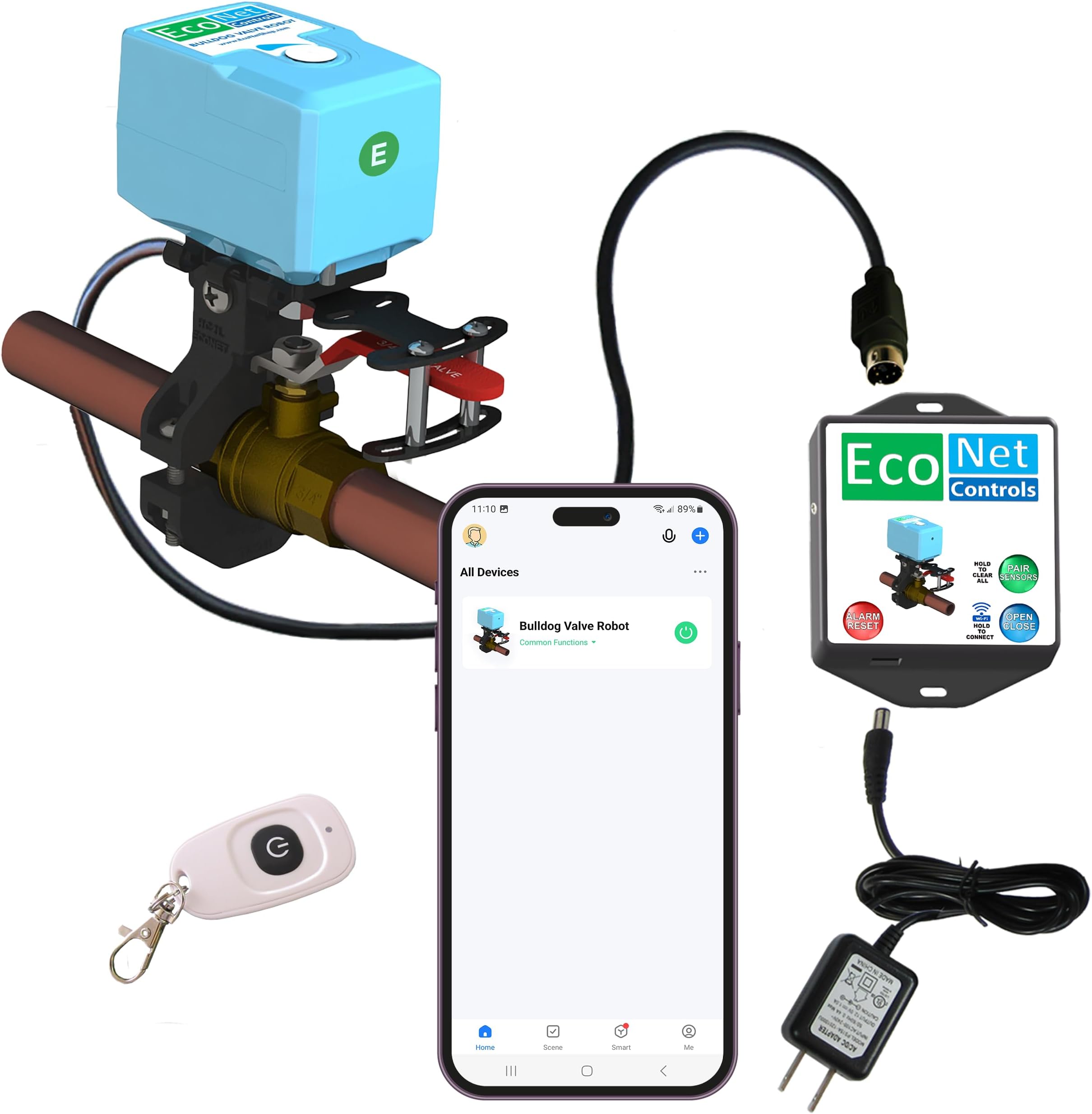 Amazon.com : EcoNet Smart Valve Controller, Compatible with Z-Wave Plus ...