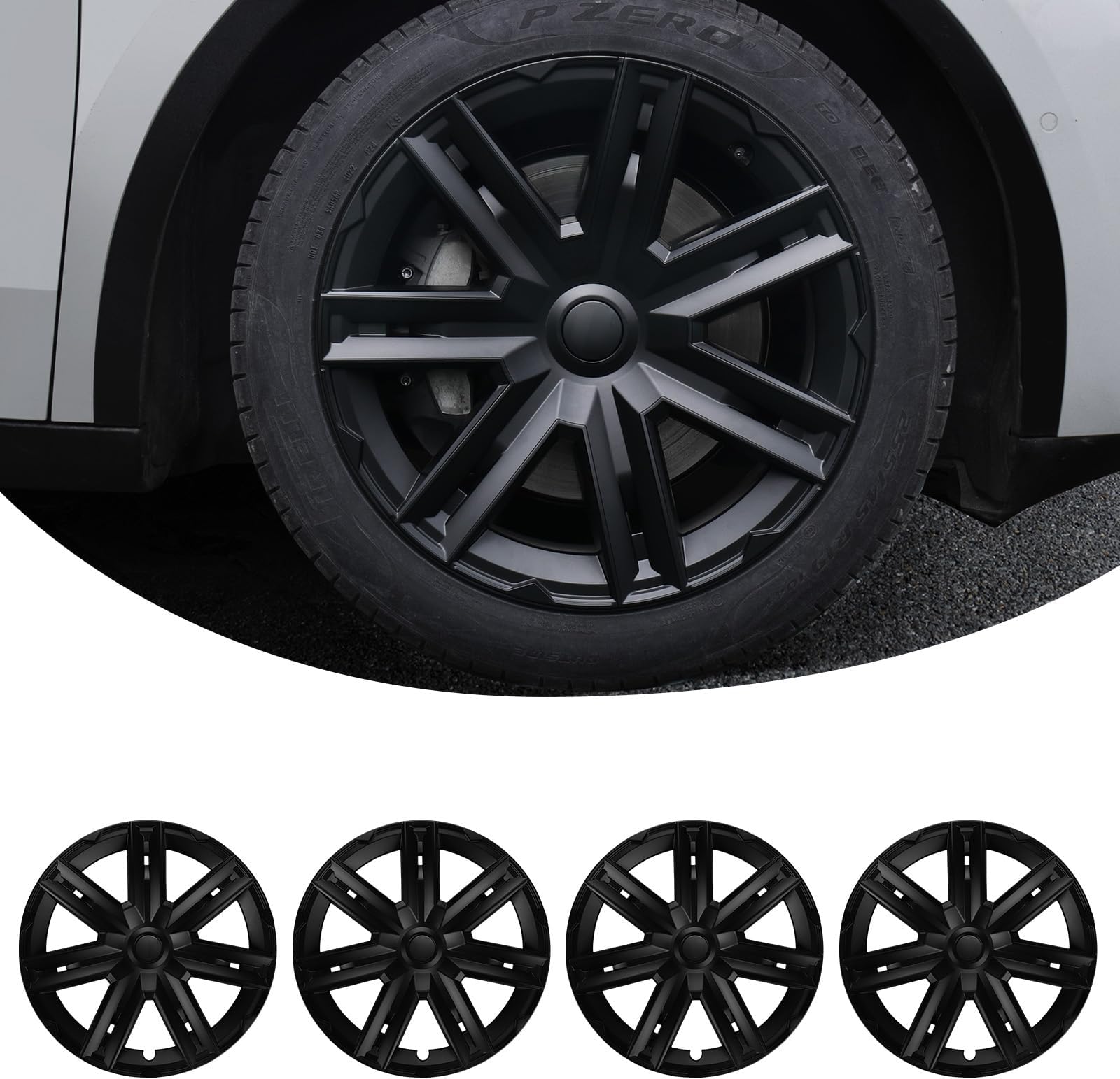 Amazon.com: BASENOR 2024 Upgrade Tesla Model Y Wheel Cover 19 Inch ...