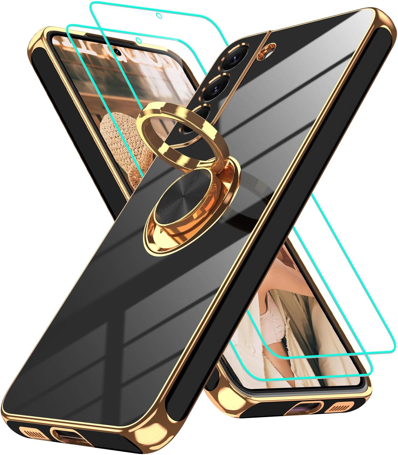 Amazon.com: Gritup for Samsung Galaxy S22 Plus Case: with 2Pcs Screen ...