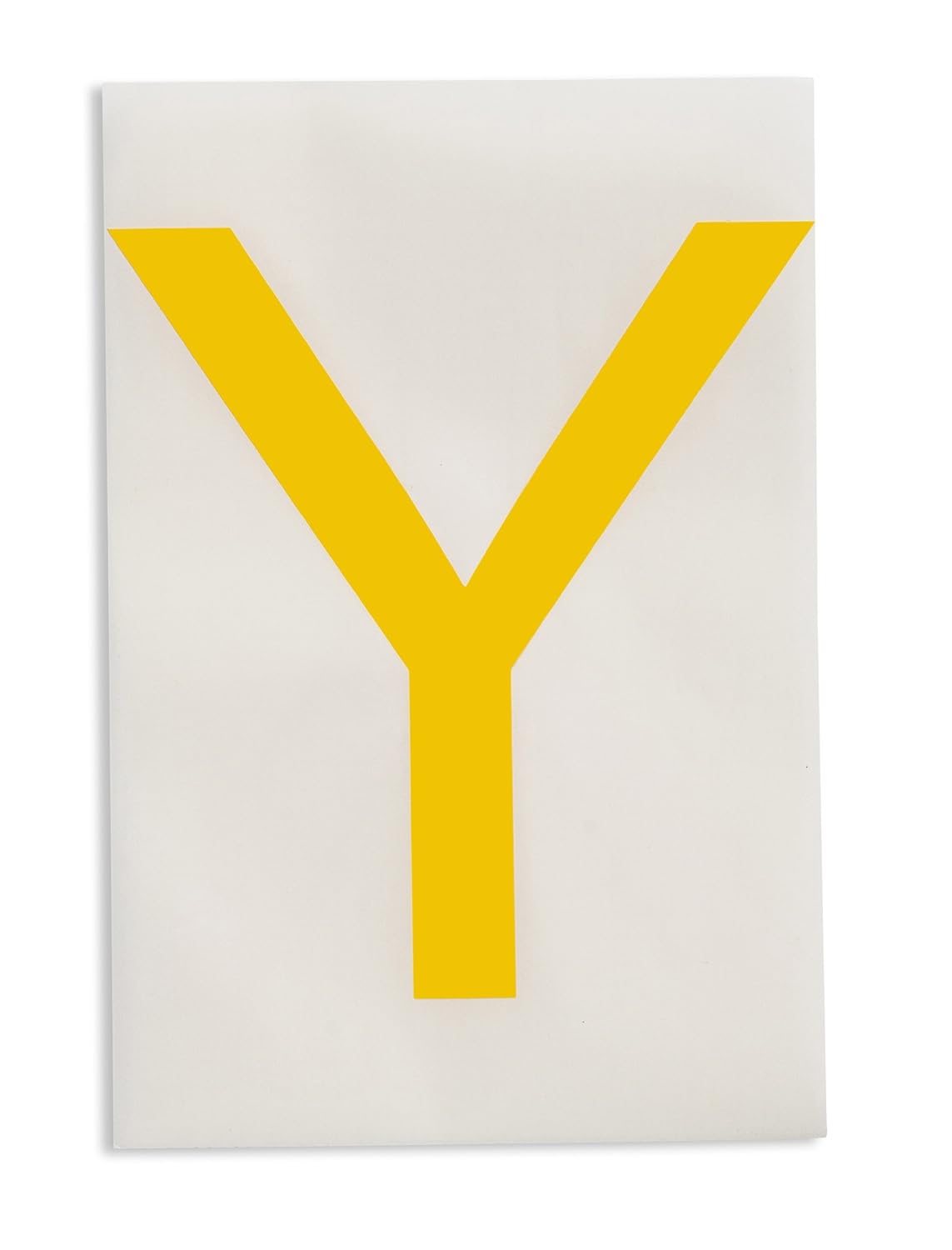 Brady 121840 ToughStripe Die-Cut Polyester Tape, Yellow Letter "Y"(Pack ...
