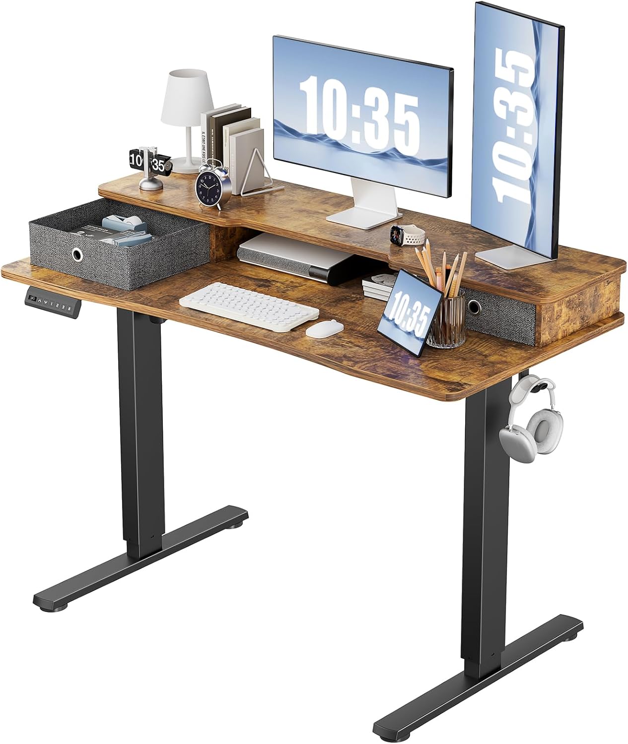 Amazon.com: OLIXIS Electric Desk 48 x 24 Inch Adjustable Height Sit and ...