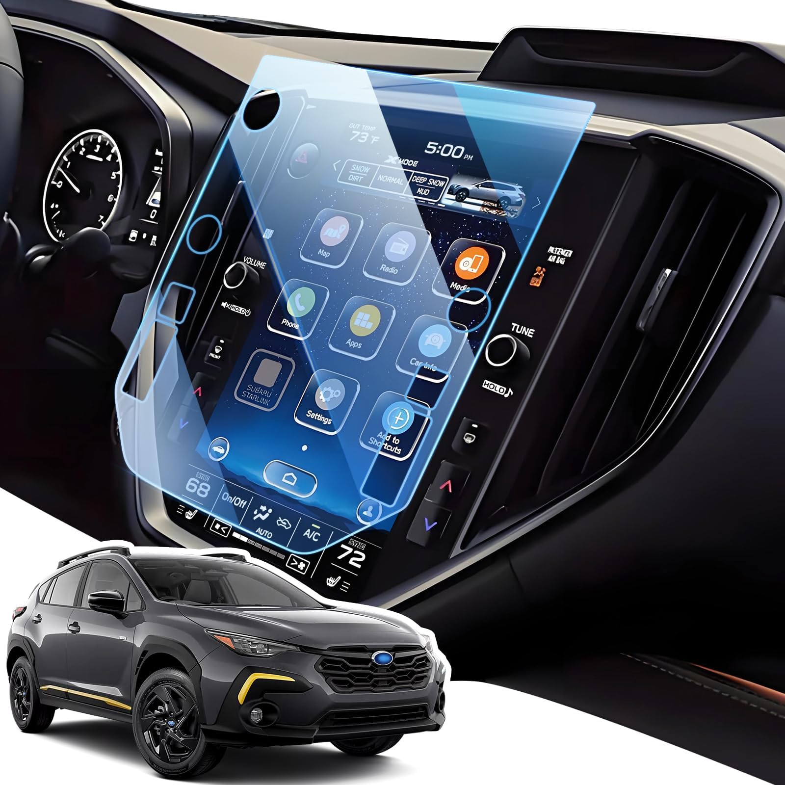 Amazon.com: AZZIGO Screen Protector For 2024 2025 Subaru Crosstrek ...