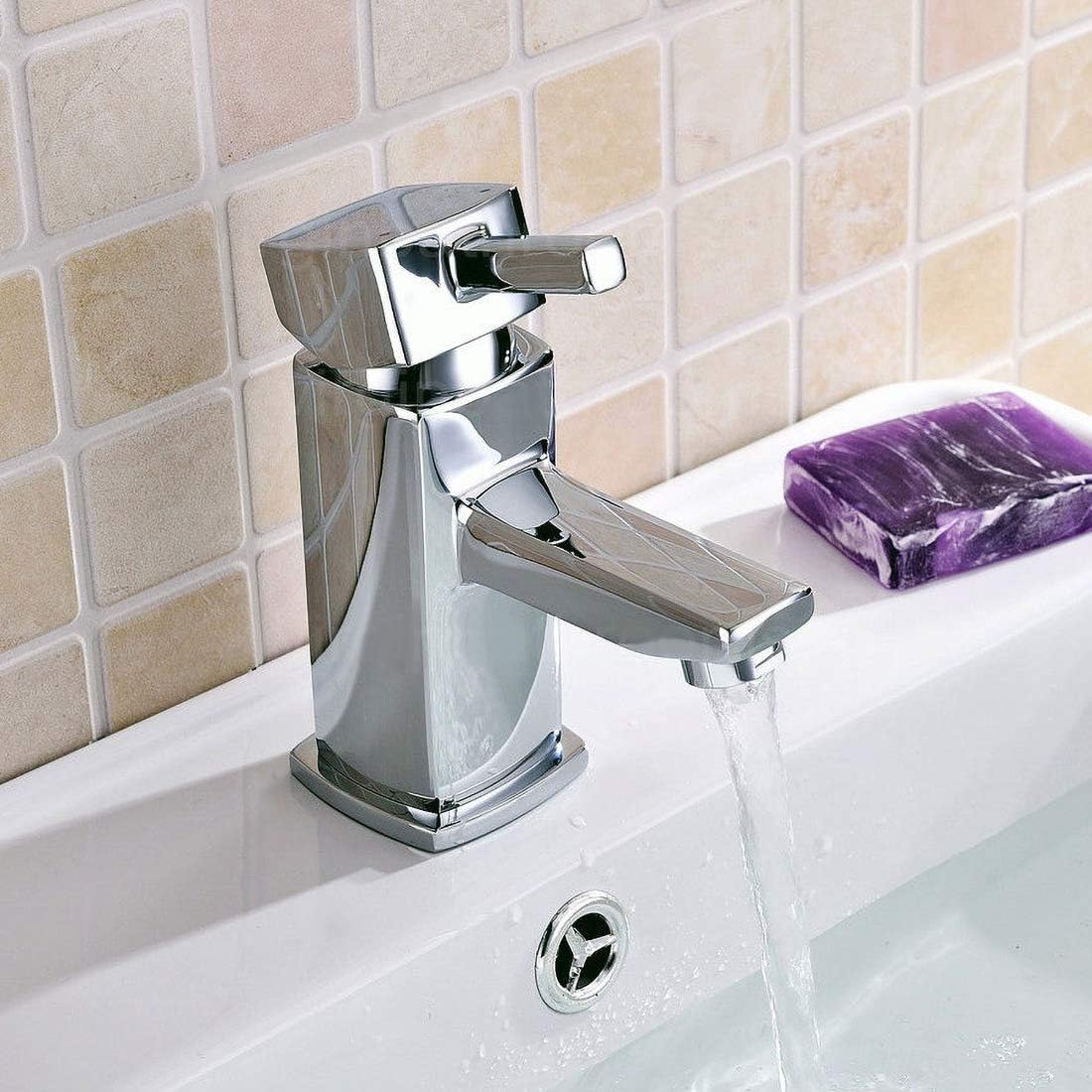 EVOLVE - Monobloc Basin Mixer Tap with Click Clack Waste and Flexi ...
