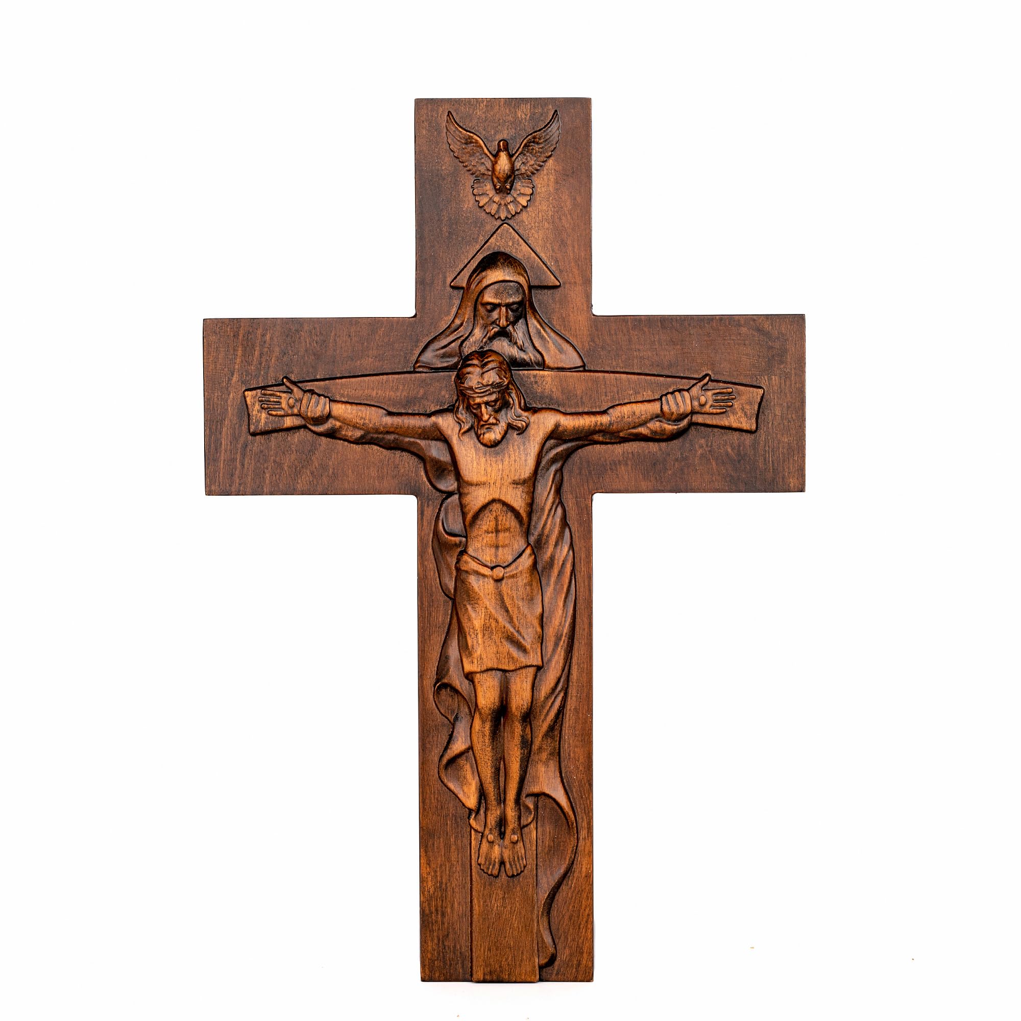 Amazon.com: BGCOPPER Holy Trinity Crucifix Wall Cross, Christ Jesus ...