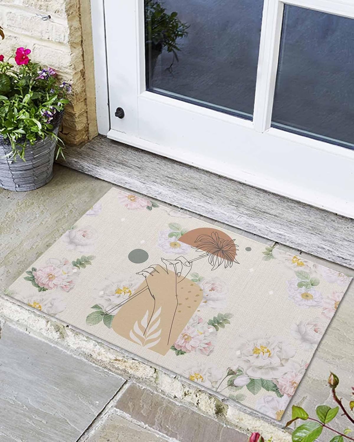Bohemian Door Mat Indoor Outdoor Doormat Non Slip Front Back Door Mat ...
